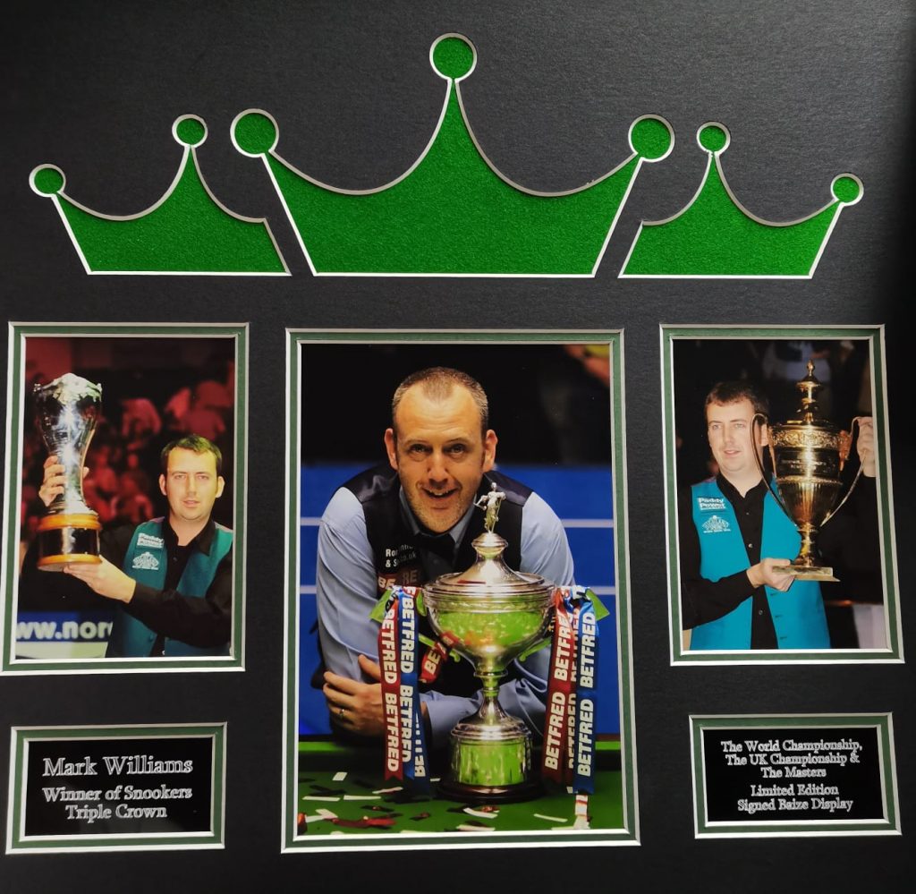 Mark Williams Triple Crown Limited Edition Signed Baize Display ...