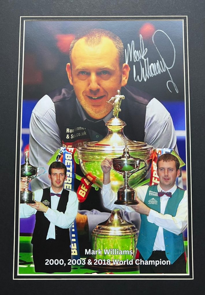 Mark Williams 3x World Champion Signed Photo | markwilliamssnooker.com